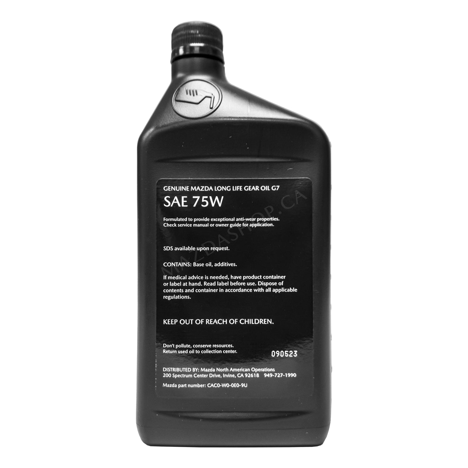 Gear Oil, Long Life for Manual Transaxle (G7) | Mazda (SAE 75W ...