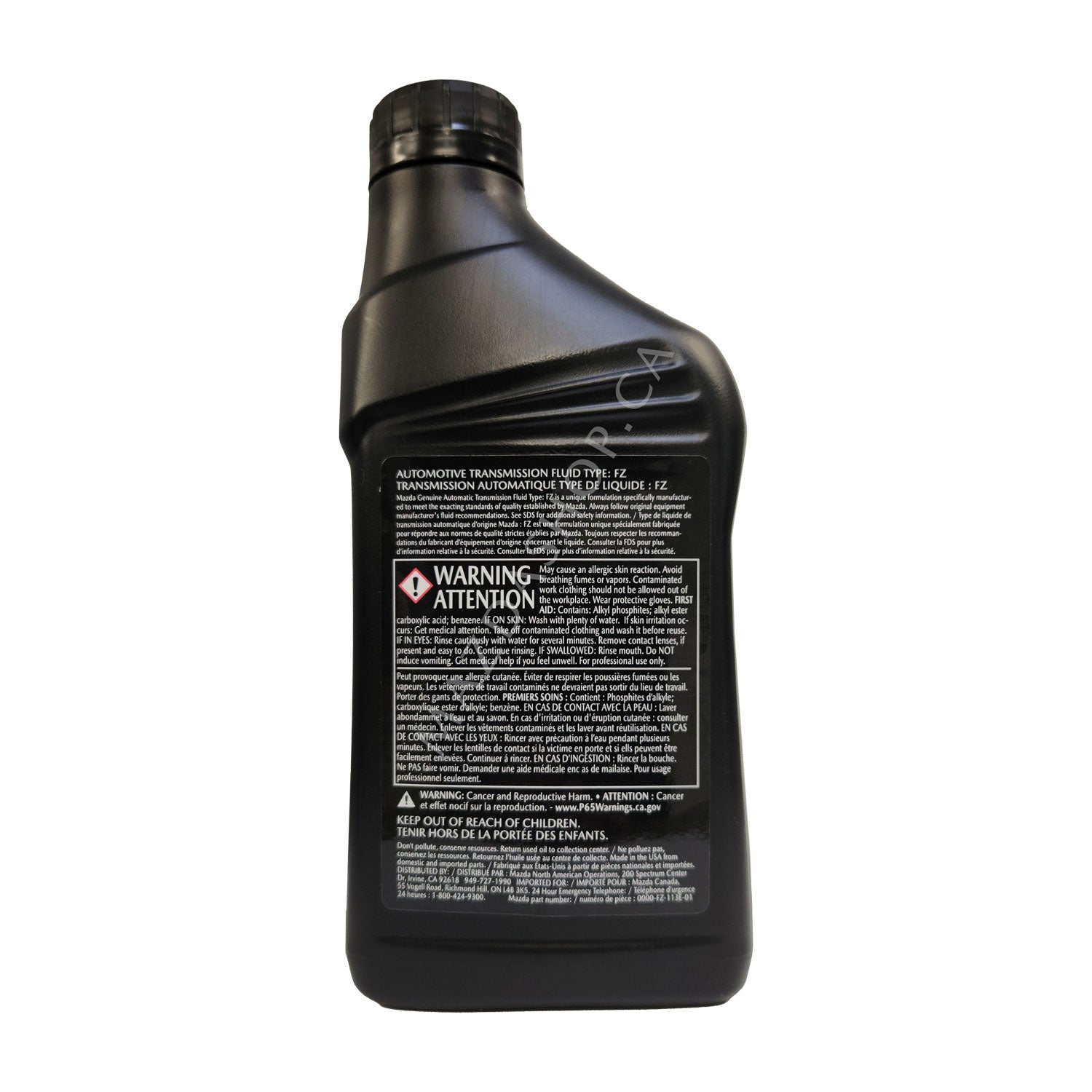 Transmission Fluid, Automatic (FZ) | Mazda - MazdaShop | Genuine Mazda ...
